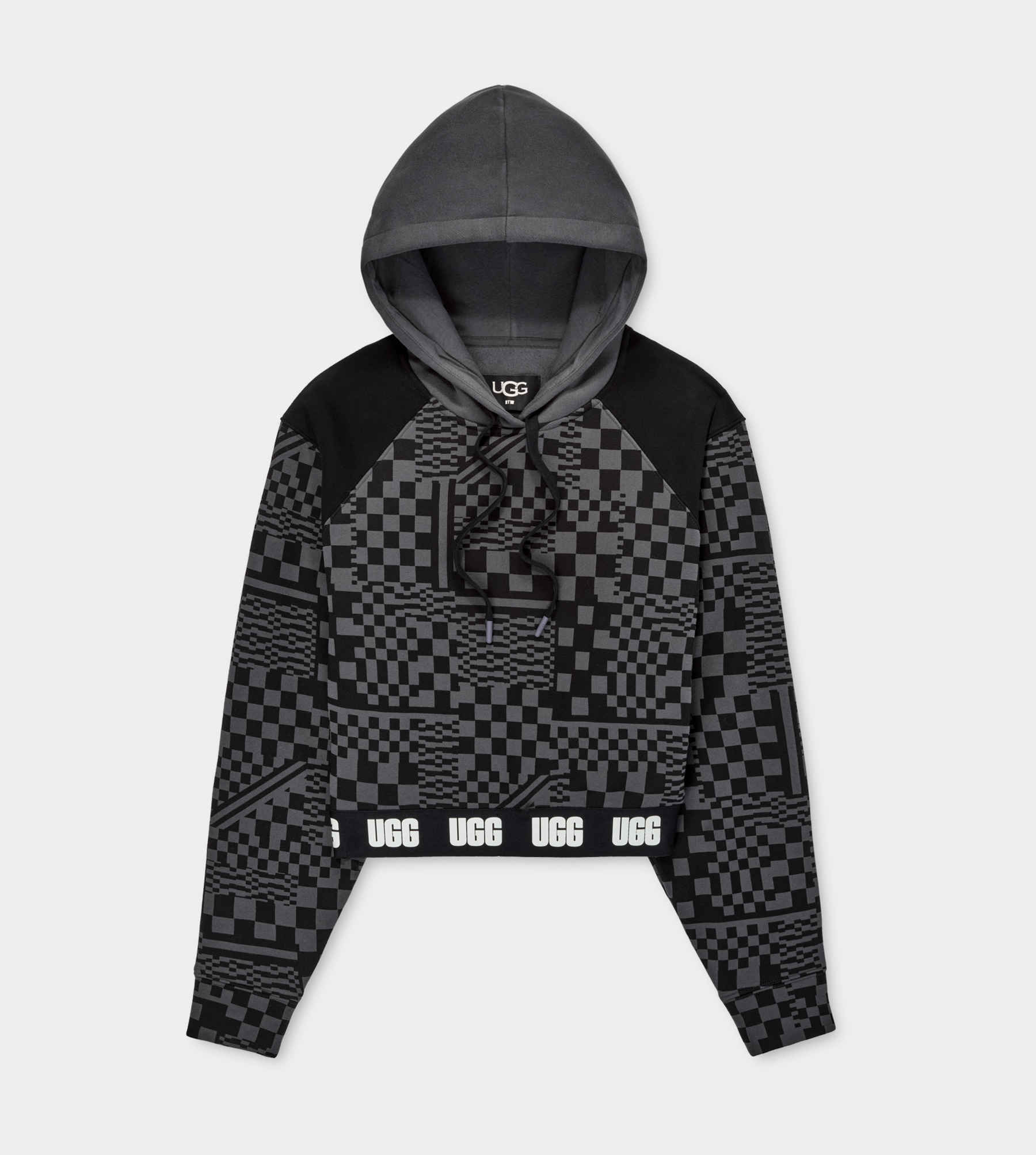 Mallory Cropped Hoodie Checks UGG